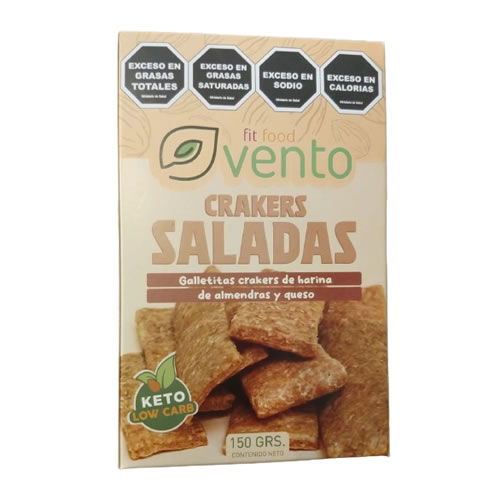 CRAKERS KETO NATURAL X 200 GRS – VENTO FIT FOOD – Distribuidor ...