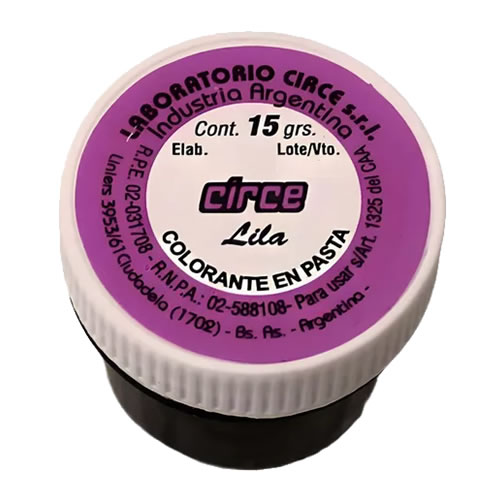 COLORANTE LILA X 15 GRS – CIRCE – Distribuidor Mayorista Frusan