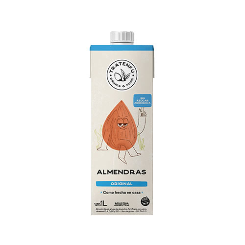LECHE ALMENDRA ENDULZADA CON MASCABO X 1 L – TRATENFU – CAJA X 8 ...