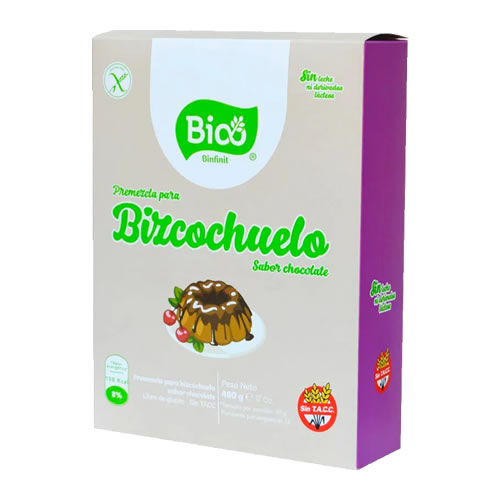 PREMEZCLA PARA BIZCOCHUELO SABOR CHOCOLATE X 480 GRS – BIO – CAJA X 12 UNIDADES – Distribuidor ...