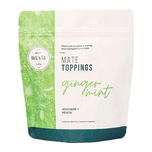 TOPPING GINGER MINT X 75 GRS – MATE Y CO – Distribuidor Mayorista Frusan