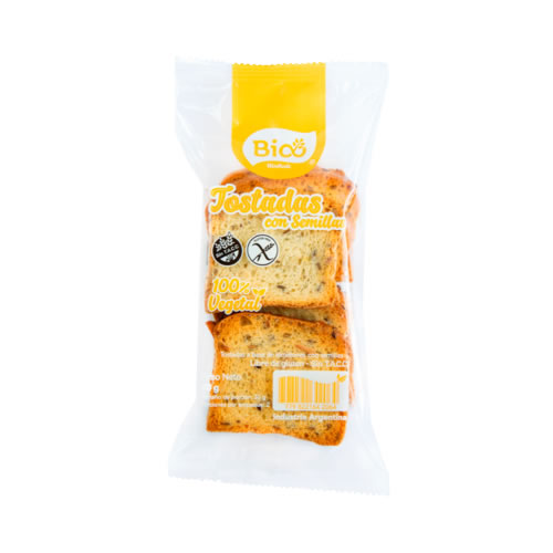 TOSTADAS CON SEMILLA X 65 GRS – BIO – CAJA X 21 UNIDADES – Distribuidor ...
